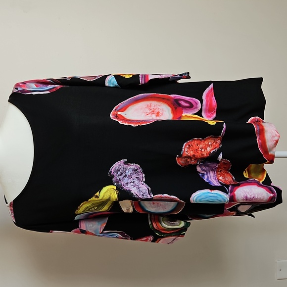 Alembika | Tops | Alembika M Swirl Geode Tunic Top Oversized Art To ...